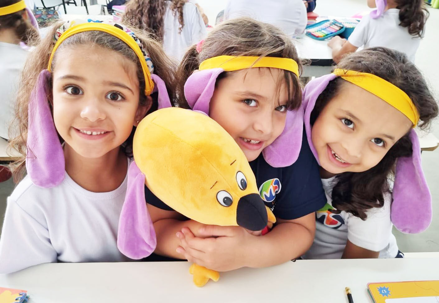 Os personagens da turma – Colégio Morumbi Sul